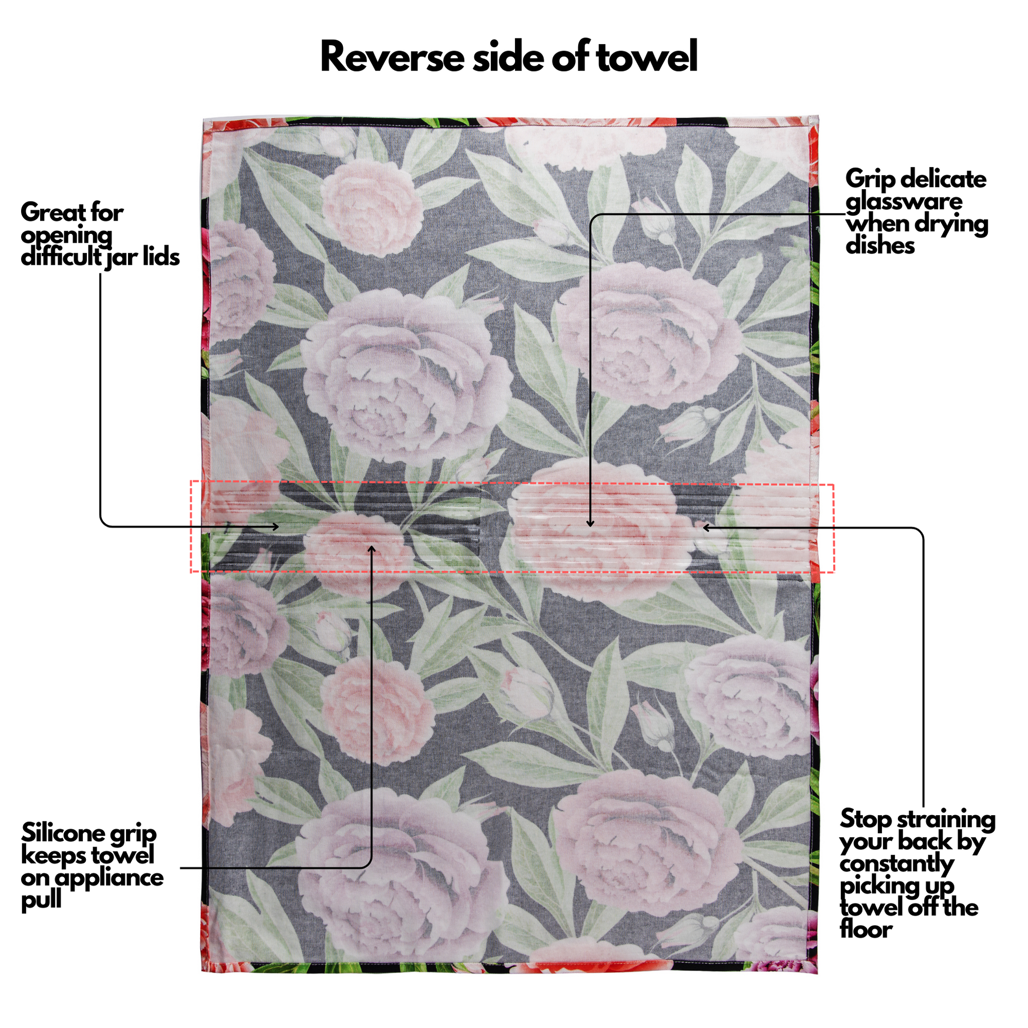 Sure Grip Kitchen Towels - Non-Slip Kitchen Towels