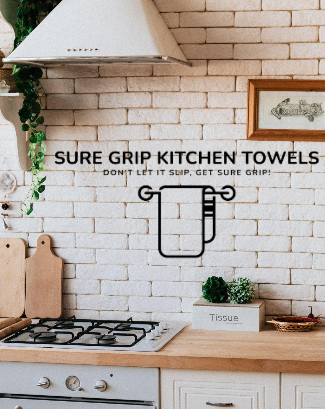 Sure Grip Kitchen Towels - Non-Slip Kitchen Towel